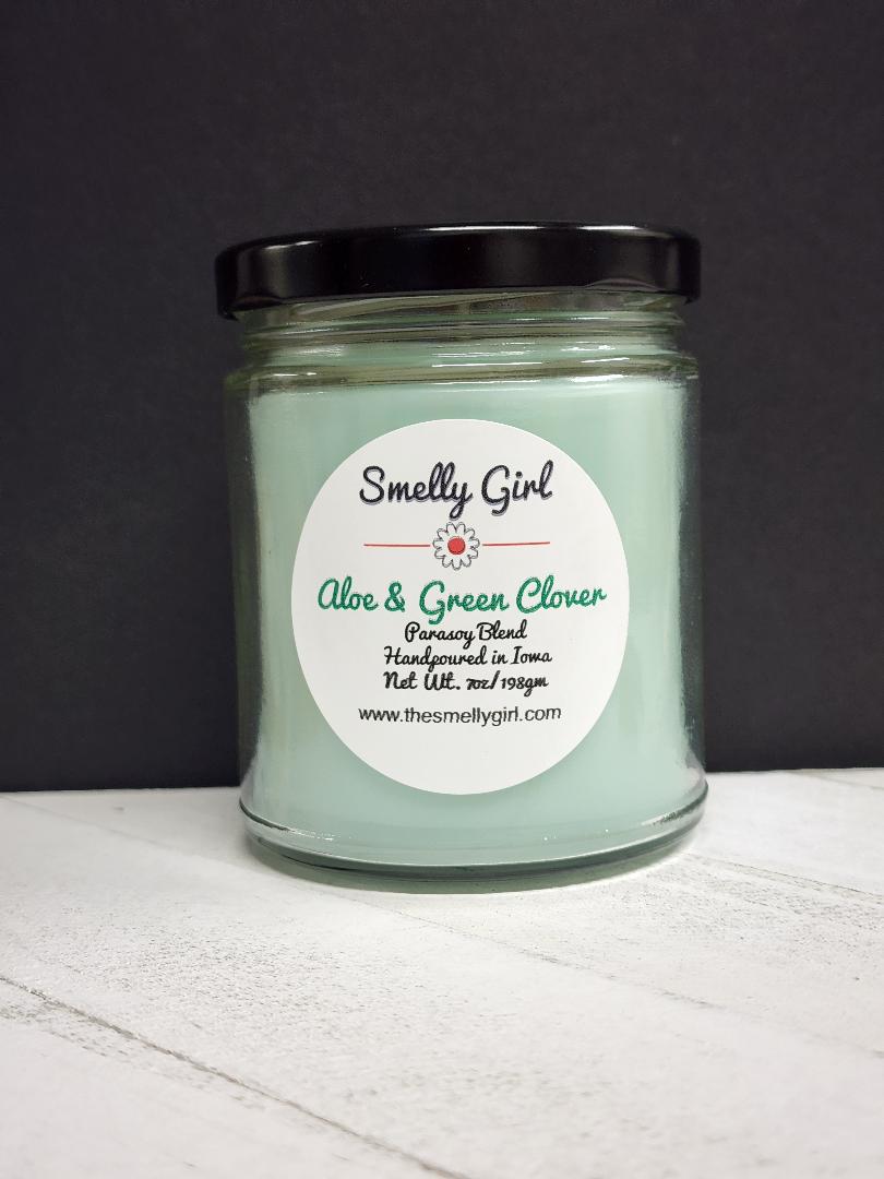 Aloe & Green Clover Candle – Smelly Girl